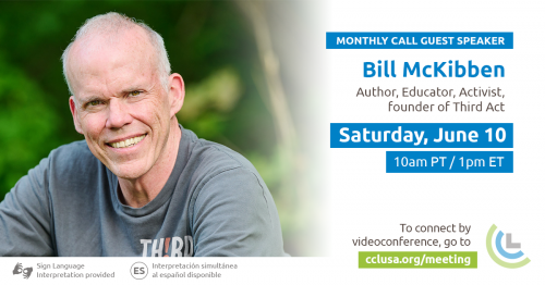 June 2023 Monthly Actions & Meeting W/ Bill McKibben, Middlebury ...