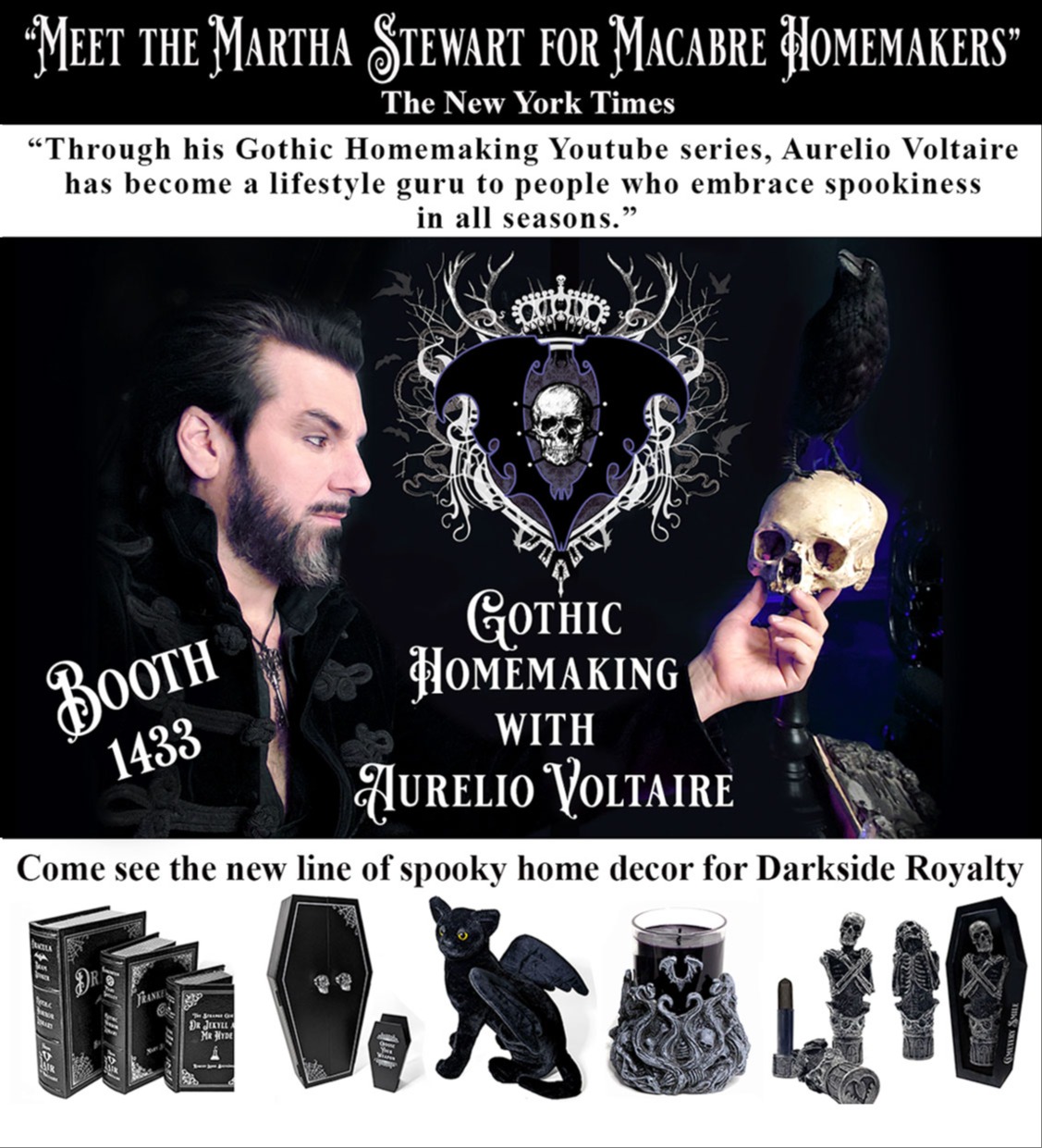 Gothic Homemaking with Aurelio Voltaire - Halloween & Party Expo 2024
