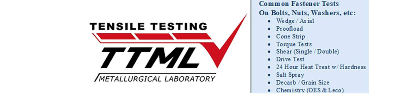 Tensile Testing Metallurgical Lab - 2024 International Fastener Expo